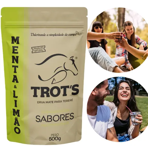 Erva Mate Para Terere Sabor Menta E Limão 500mg Trots Mercadolivre