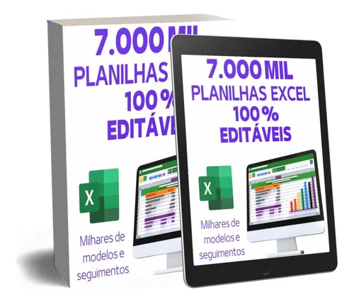 7.000 Planilhas Para Excel + Dashboard 100% Editáveis | MercadoLivre 7.000 Planilhas Para Excel + Dashboard 100% Editáveis | MercadoLivre