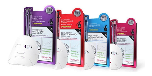 Mascarilla Facial Coreana Hidratante Dermal De 2 Pasos 5pz Meses