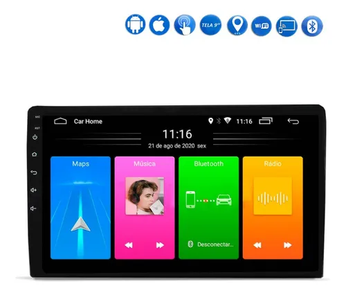 Centro multimedia Android HT-9100 Bluetooth USB de 9 pulgadas ... Centro multimedia Android HT-9100 Bluetooth USB de 9 pulgadas ...