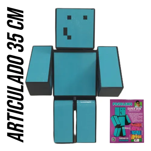 Boneco Problems Youtuber Minecraft Articulado 35cm Algazarra