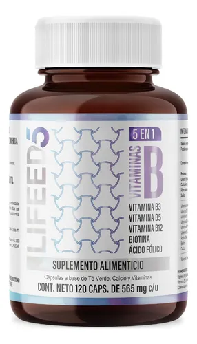 Suplemento Alimenticio Lifeed5 Complejo B Vitamina B12 Acido Folico