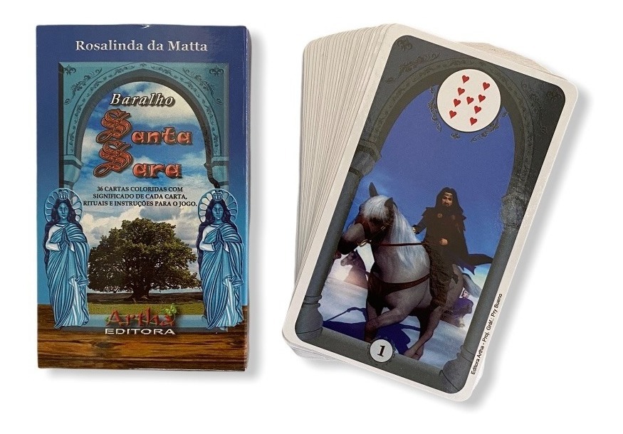 Baralho Santa Sara Lenormand Tarot Cigano 36 Cartas Artha Parcelamento Sem Juros