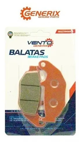 Balatas Traseras Vento Screamer Sportiva 250 Original Balatas Traseras Vento Screamer Sportiva 250 Original