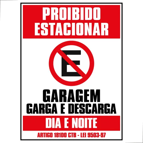 Kit 2 Placas De Sinalizacao Proibido Estacionar 40x30cm | MercadoLivre Kit 2 Placas De Sinalizacao Proibido Estacionar 40x30cm | MercadoLivre