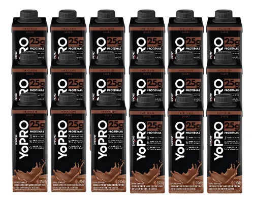 Danone Yopro 25g Bebida Whey Zero Lac E Açúcar Pack 18x250ml Danone Yopro 25g Bebida Whey Zero Lac E Açúcar Pack 18x250ml