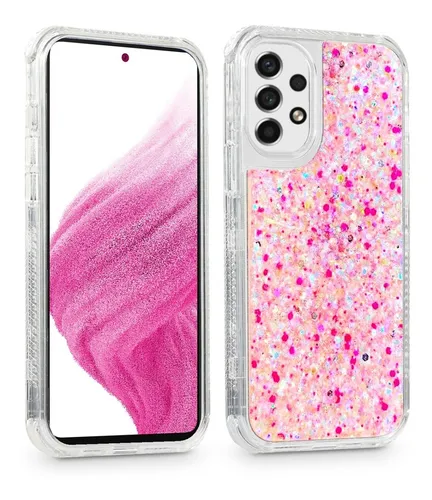 Funda Samsung Uso Rudo Tres Piezas Mujer Brillantes 360