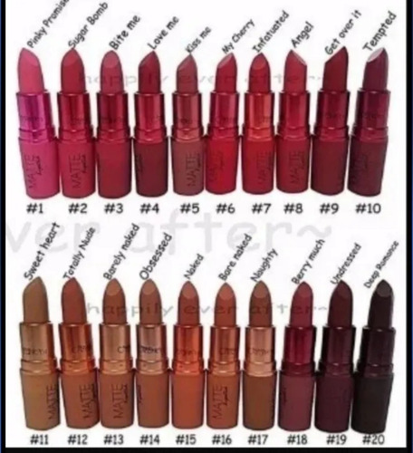 Set 12 Labiales Beauty Creations Puedes Elegir Los Tonos Envío Gratis