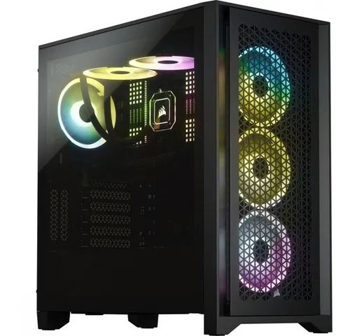 Gabinete Corsair 4000d Rgb Airflow Color Negro | Cuotas sin interés Gabinete Corsair 4000d Rgb Airflow Color Negro | Cuotas sin interés