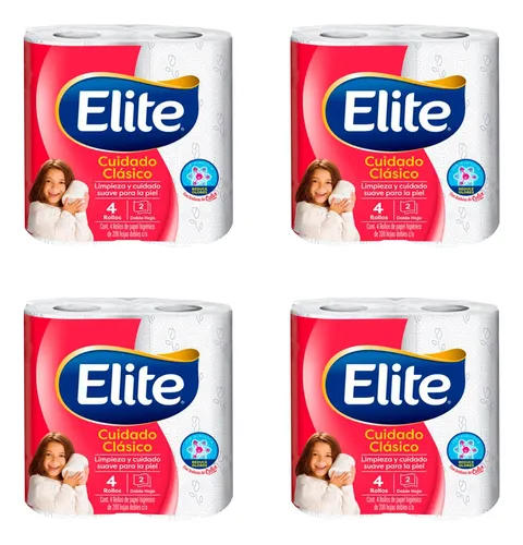 Papel Higiénico Elite 4 Rollos De 200h Dobles C U 4 Pack
