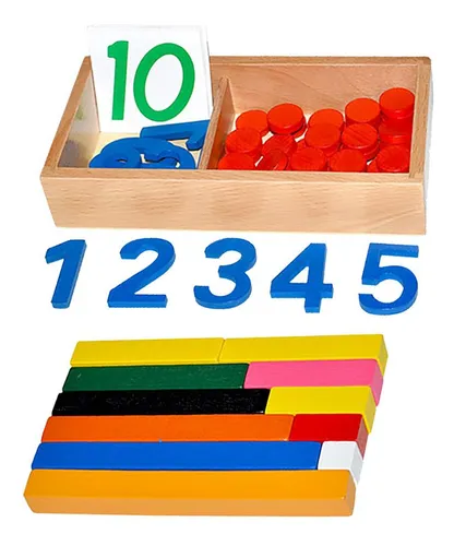 Tarjetas Y Contadores De Números Montessori, Material | Cuotas sin interés Tarjetas Y Contadores De Números Montessori, Material | Cuotas sin interés