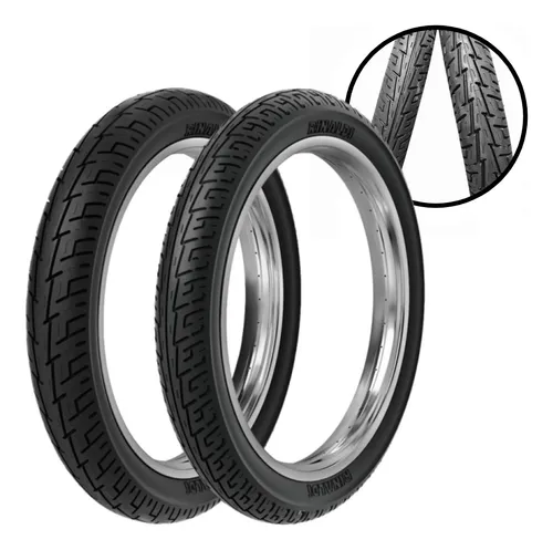 Par Pneu 2.75-18 + 3.50-16 Uso C/câmara Dafra Kansas 150 | Frete grátis