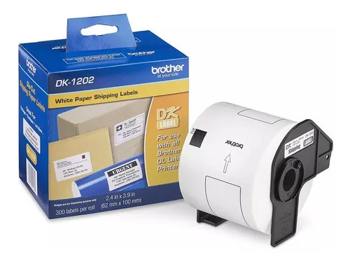 Rollo De 300 Etiquetas Blancas Brother Dk1202 Precor. 62mm | Cuotas sin ...