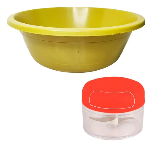 Kit Bacia Multiuso Pequena 4 Litros + Mini Processador 200ml Cor ... Kit Bacia Multiuso Pequena 4 Litros + Mini Processador 200ml Cor ...