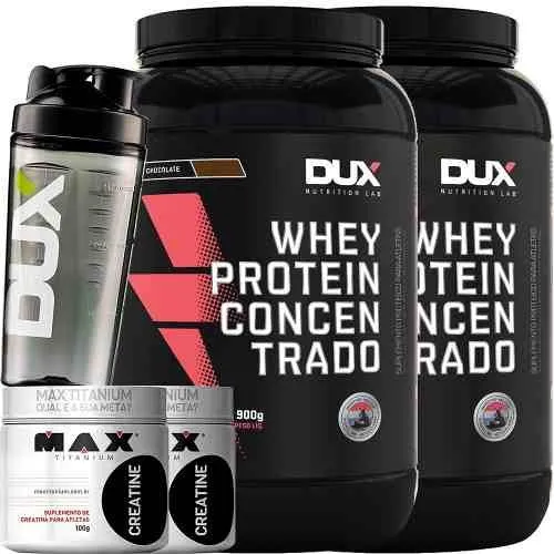 Dux Whey Concentrate Combo 2 900 G Creatine Max Titanium Mercadolibre