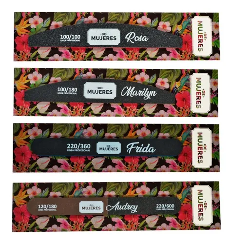Kit X 4 Limas Uñas Profesionales Calidad Premium Demujeres Kit X 4 Limas Uñas Profesionales Calidad Premium Demujeres