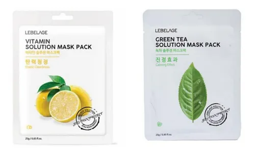 Mascarillas Coreana Aclarante Vitamina C And Té Verde 30 30