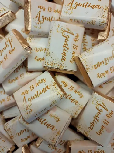 100 Chocolate Personalizado Souvenir 15 Años Cumpleaños En Venta En