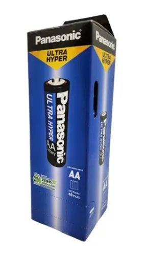Pila Aa Panasonic Carbon Zinc Ultra Hyper Tubo X 48 Unidades Pila Aa Panasonic Carbon Zinc Ultra Hyper Tubo X 48 Unidades