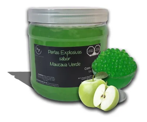 Perlas Explosivas 1kg Manzana Verde Soda Italiana