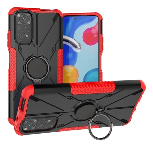 Funda Uso Rudo Para Xiaomi Mecha Bear Case Cristal 9d Cuotas Sin