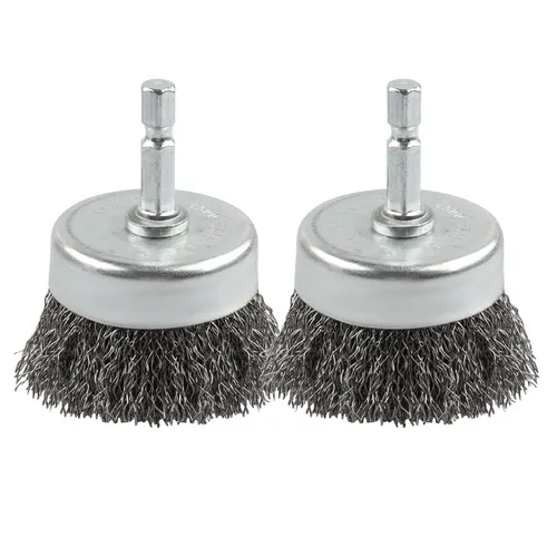 Conjunto De 2 Escovas De Arame Para Furadeira, Haste Hexagon ...