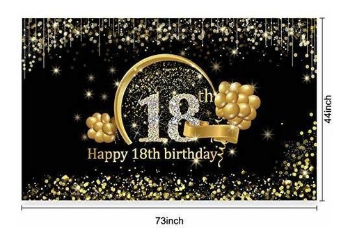 Kauayurk - Banner De Fondo Para Cumpleaños Número 18 Con Kit | Envío gratis Kauayurk - Banner De Fondo Para Cumpleaños Número 18 Con Kit | Envío gratis