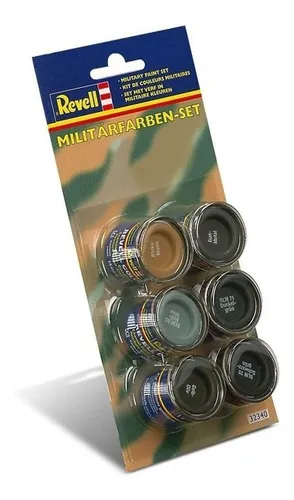 Juego De 6 Pinturas Militares By Revell # 32340 Juego De 6 Pinturas Militares By Revell # 32340