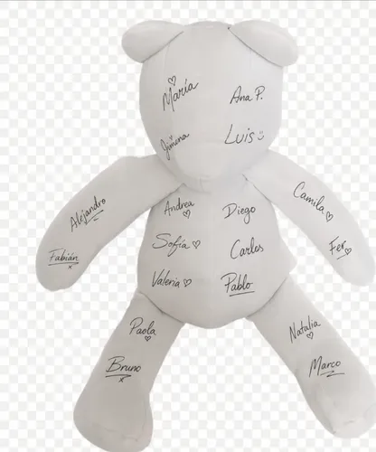 Oso De Peluche Blanco Para Firmas Para Tu Graduación | Meses sin interés