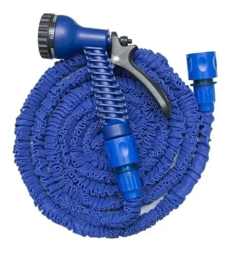 Manguera Mágica Extensible Riego 10-20 Y Hasta 30 Metros Color Azul ... Manguera Mágica Extensible Riego 10-20 Y Hasta 30 Metros Color Azul ...