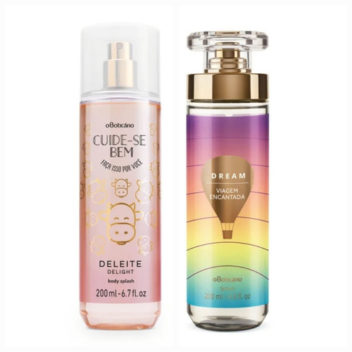 Combo Body Splash Viagem Encantada Cuide Se Bem Deleite Frete Grátis