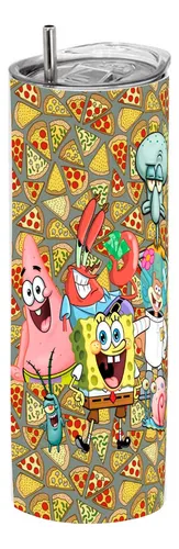 Termo Skinny Café 20 Oz Bob Esponja Calamardo 18 Meses Sin Interés