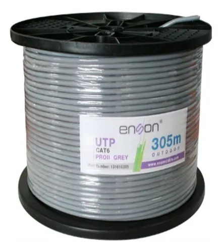 Bobina De Cable 305 Mts Utp Cat6 100% Cobre Enson | MercadoLibre Bobina De Cable 305 Mts Utp Cat6 100% Cobre Enson | MercadoLibre