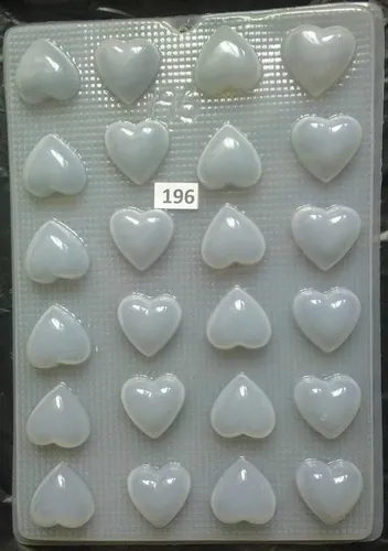 Molde Par Jabón Gomita Gelatina Chocolat Corazón Mod 196 Meses Sin