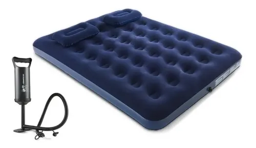 Colchon Inflable 2 Plazas +2 Almohadas + Inflador Manual | MercadoLibre Colchon Inflable 2 Plazas +2 Almohadas + Inflador Manual | MercadoLibre