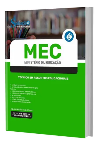 Apostila Mec 2023 - Técnico Em Assuntos Educacionais | Parcelamento sem ... Apostila Mec 2023 - Técnico Em Assuntos Educacionais | Parcelamento sem ...