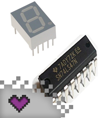 Pack 4 Pzs De Display 7 Segmentos Ánodo Común Y 74ls47 Bcd | Mercado Libre Pack 4 Pzs De Display 7 Segmentos Ánodo Común Y 74ls47 Bcd | Mercado Libre