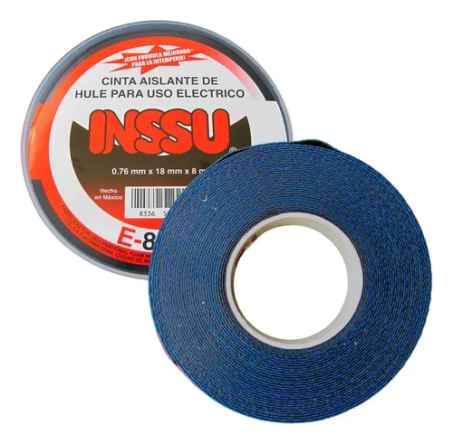 Cinta De Aislar Vulcanizable Inssu E-8000 Color Negro Negro Liso ...