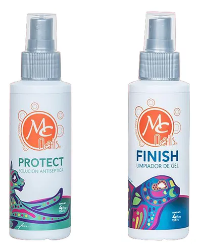 Pack Solucion Antiseptica + Finish Limpiador , Uñas Mc Nails | MercadoLibre