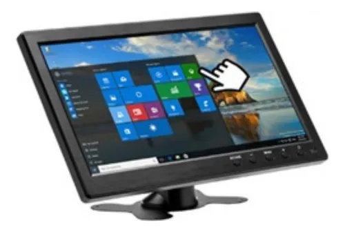 Monitor Seguridad 10 Lcd Color 2ch Rca Vga Full Hd Cctv