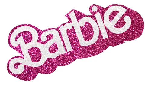 Letrero Barbie De Fomi Diamantado Tamaño Grande Decoración | Meses sin ...