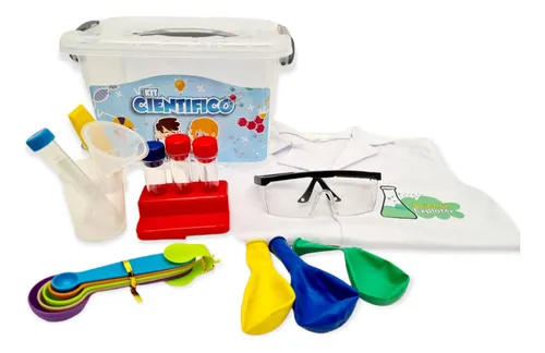Juego Cientifico Kit Ciencia Niños Laboratorio Bata Experime Juego Cientifico Kit Ciencia Niños Laboratorio Bata Experime