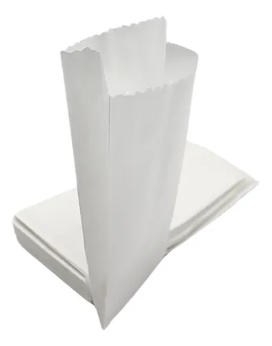 Bolsas De Papel Kraft Saquitos Blancos 100u X Pack Cuotas Sin Interés