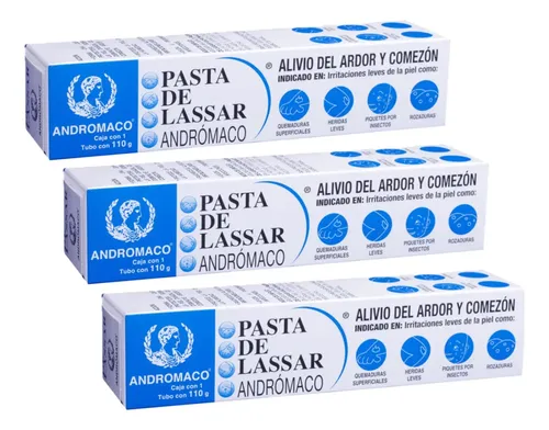 Pasta De Lassar Óxido De Zinc 25% Andromaco 110g Paq 3 Pzas | MercadoLibre