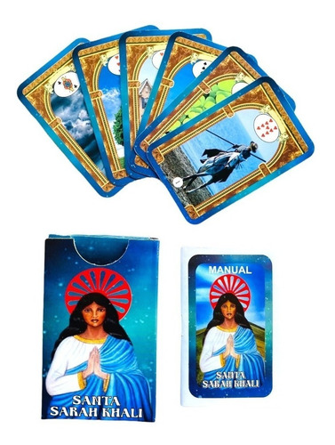 Baralho Cigano Santa Sara Kali 36 Cartas Plastificadas Man Parcelamento Sem Juros