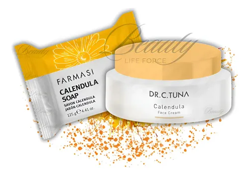 Crema Hidratante Facial Y Jabón Caléndula Farmasi Seca Día/noche ...