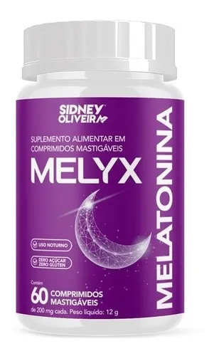 Suplemento en comprimidos masticables melyx Sidney oliveira MELATONINA ... Suplemento en comprimidos masticables melyx Sidney oliveira MELATONINA ...