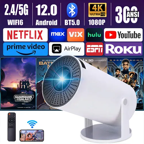 Proyector mini Casa de los Deseos Smart TV proyector Portatil 9000lm ...