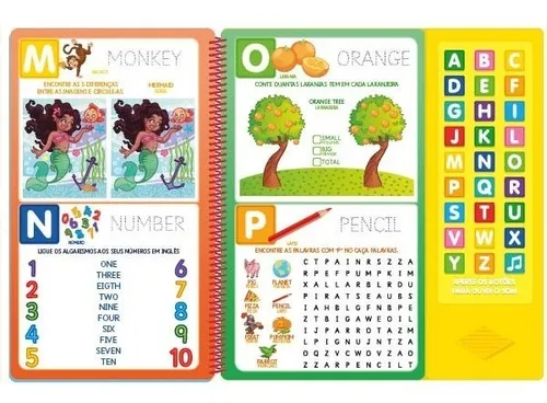 Livro De Atividades Infantil Sonoro Ouça E Aprenda Inglês à venda em ... Livro De Atividades Infantil Sonoro Ouça E Aprenda Inglês à venda em ...
