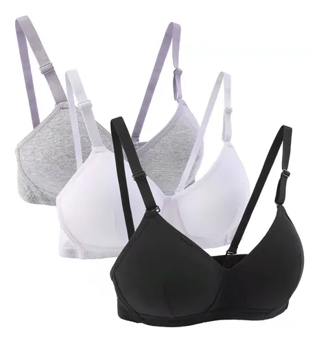 Brasier Deportivo Para Niñas 3 Unidades Meses Sin Interés